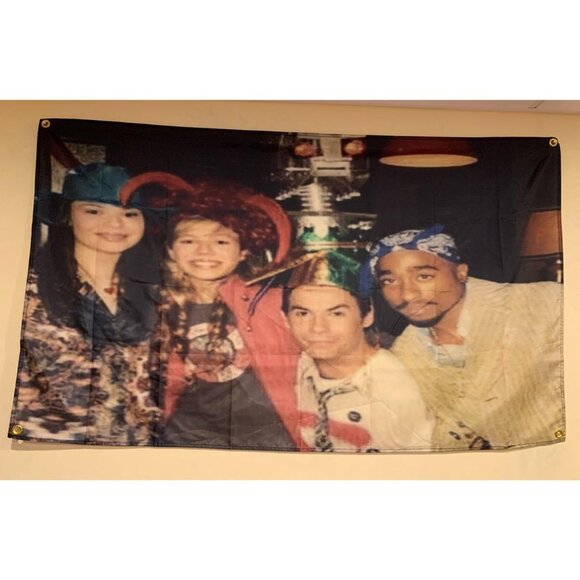 Wall Decor | Funny Icarly Tupac Party Photo Meme Flag Tapestry Poster ...